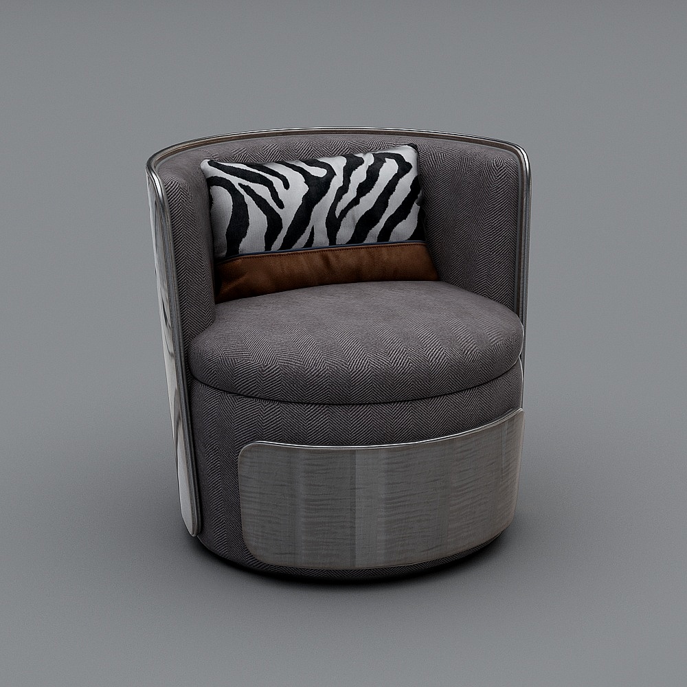 D05 休闲椅3D模型下载_靠背椅3D模型下载_免费3Dmax模型库-酷家乐