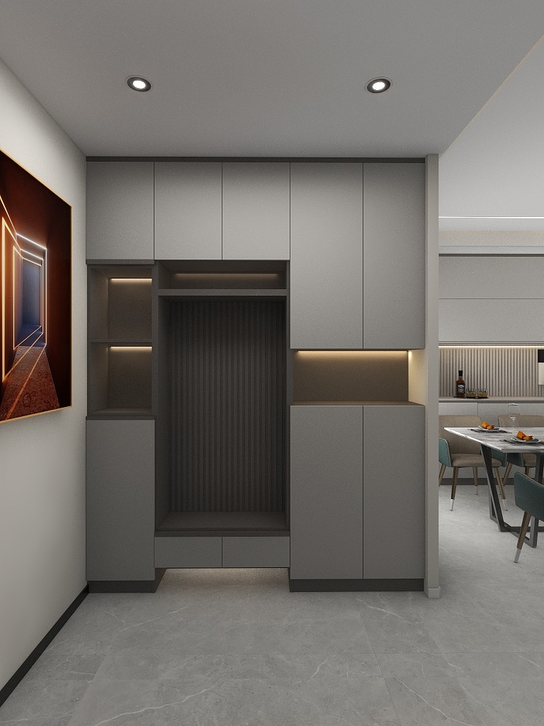 家装109m2欧景城二期8-2202.dwg装修效果图-装修设计方案-酷家乐3D云设计