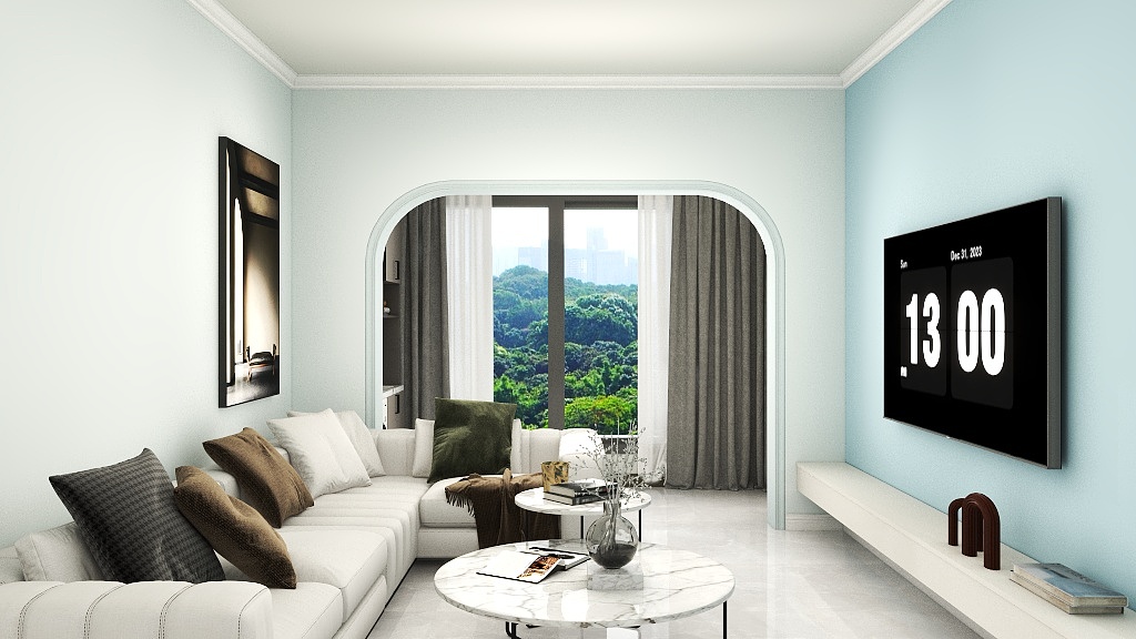 【优秀方案】76m2香江悦湖春天装修效果图-装修设计方案-酷家乐3D云设计