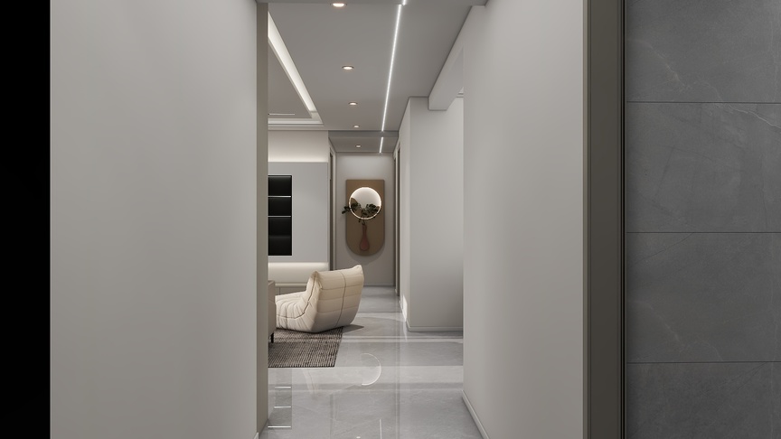 家装109m2凯旋汇 01 室装修效果图-装修设计方案-酷家乐3D云设计